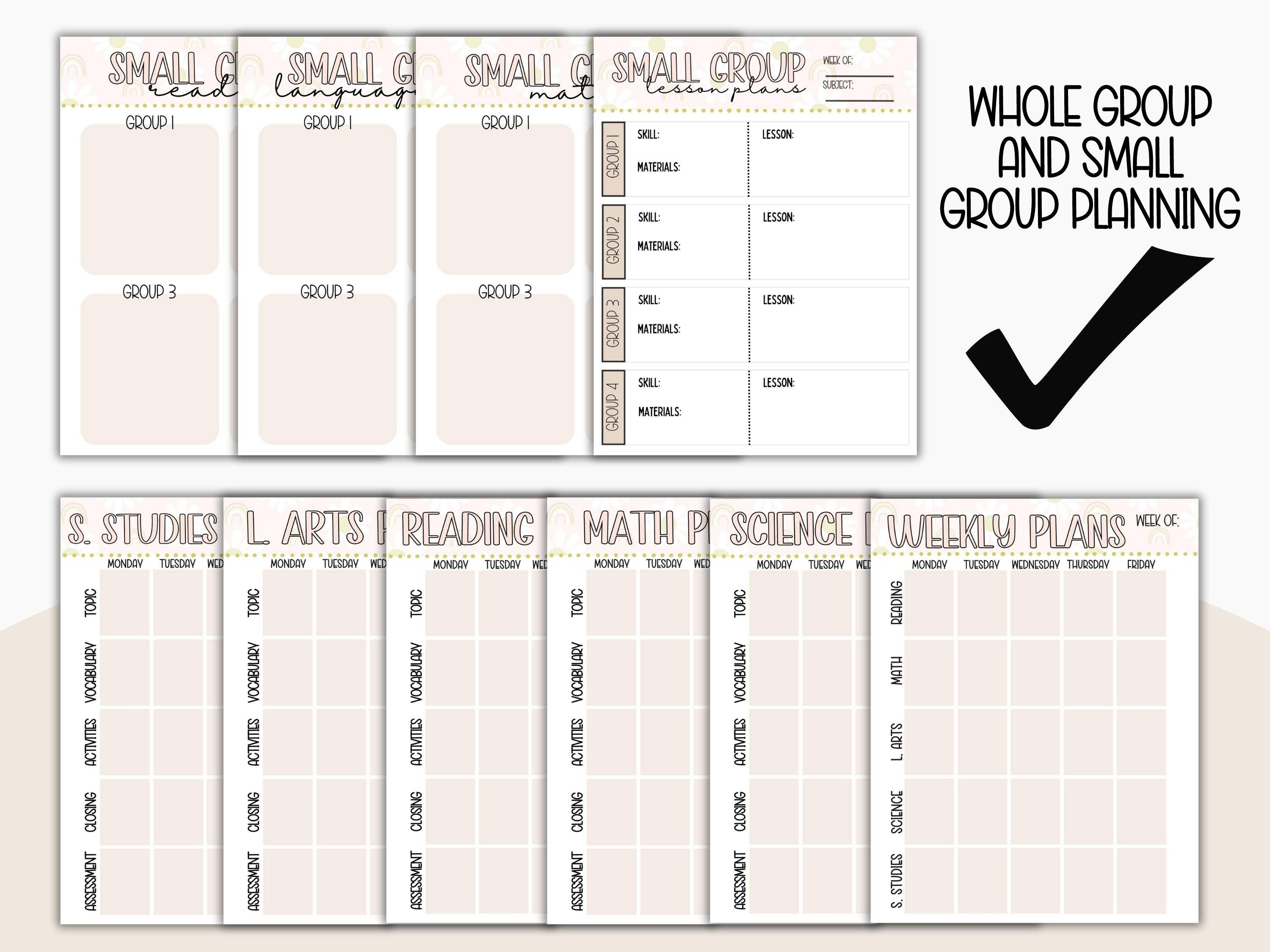 Self Contained Special Education Planner, Editable Rainbow Teacher ...