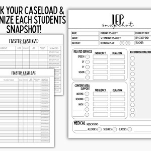 Editable IEP Meeting Planner Templates, Canva Templates, Printable ...