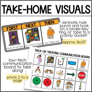 Trick or Treating Visual Supports for Special Education, Halloween ...