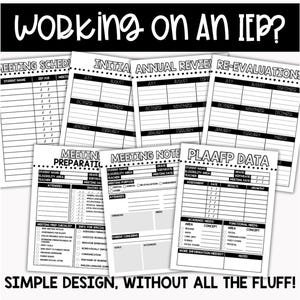 Boho Special Education Planner, Dated Planner, SPED Teacher Binder, IEP ...