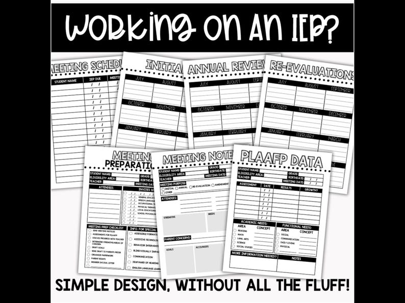 Boho Special Education Planner, Dated Planner, SPED Teacher Binder, IEP ...