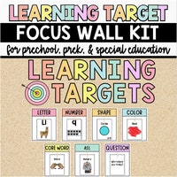 90s Retro Rainbow Editable Learning Objectives Bulletin Board ...