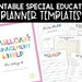 Printable Special Education Sticky Notes, IEP Meeting Prep, Behavior ...
