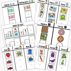 Back to School Prek Interactive Work Mats, Special Education IEP Goal ...