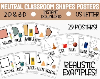 Printable Neutral Color Classroom Decor, Color Classroom Posters ...