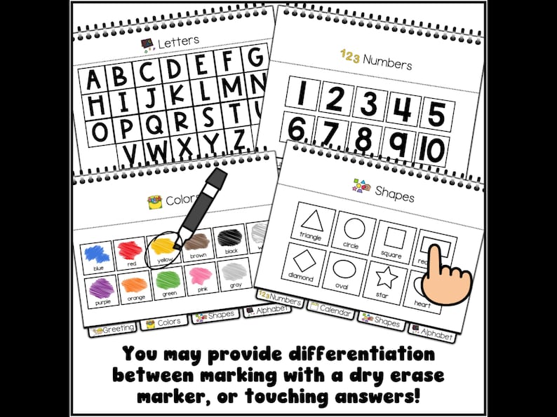 Circle Time Visual Flip-book, Morning Meeting Interactive Notebook ...