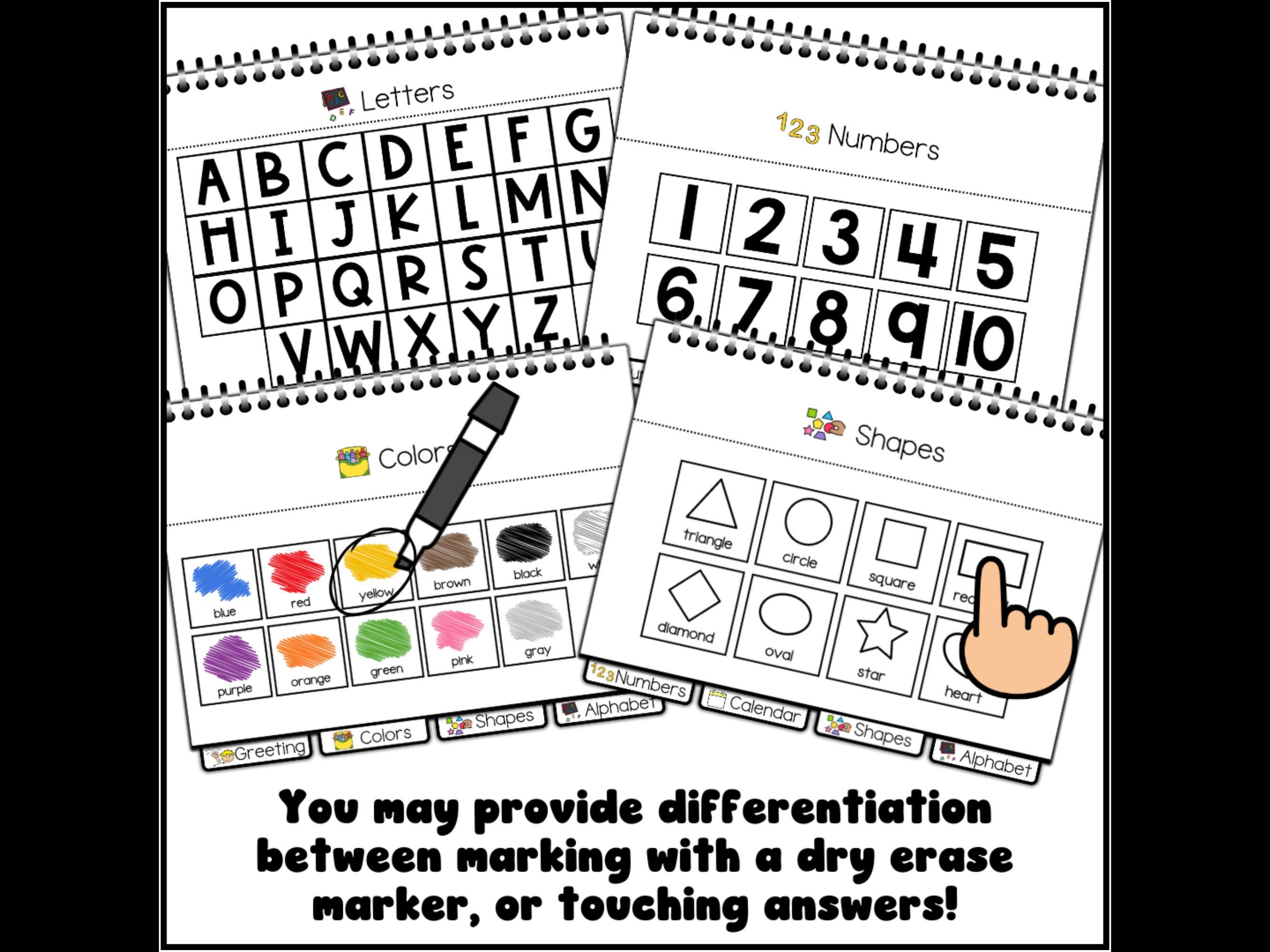 Circle Time Visual Flip-book, Morning Meeting Interactive Notebook ...