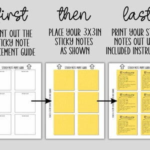 Printable IEP Meeting Preparation Sticky Note Templates, IEP Meeting ...