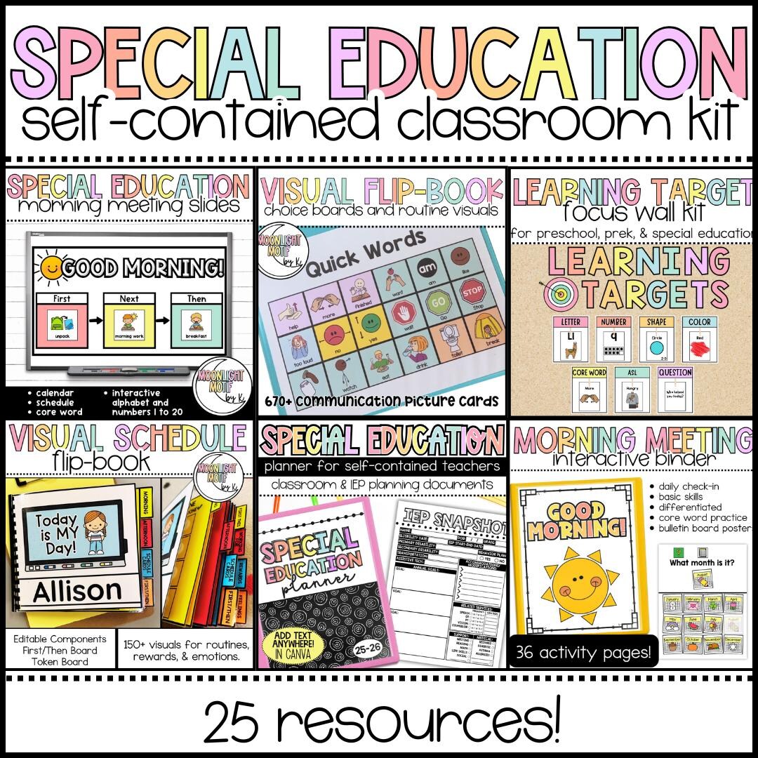 Special Education Classroom Resources Bundle, Visual Communication ...