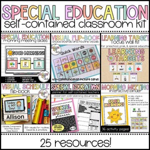 Special Education Classroom Resources Bundle, Visual Communication ...