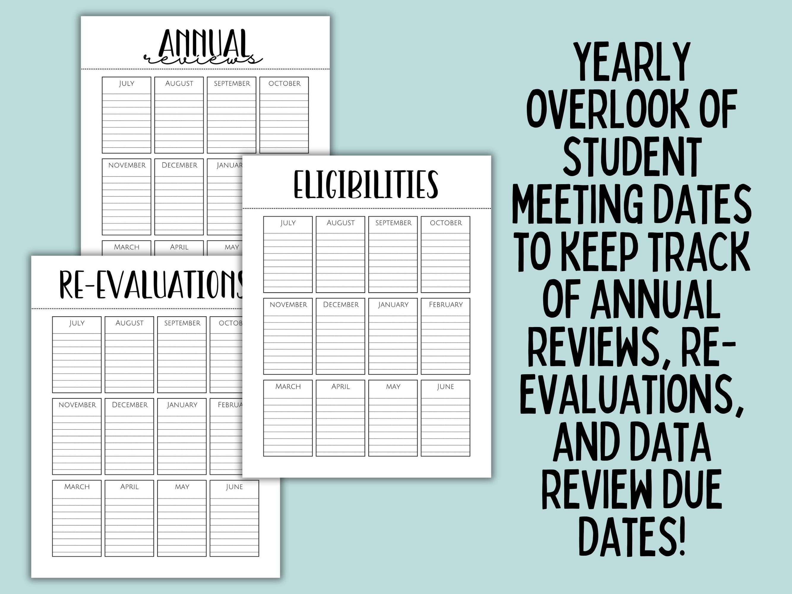 Editable IEP Meeting Planner Templates, Canva Templates, Printable ...