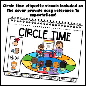 Circle Time Visual Flip-book, Morning Meeting Interactive Notebook ...