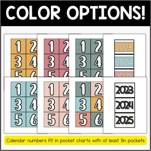 Printable Neutral Classroom Calendar, Boho Calendar Set, Classroom Boho ...