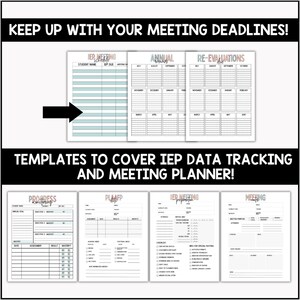 Editable Special Education Planner Binder, Boho Teacher Planner ...