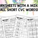 CVC Word Activities, Short Vowel Centers, Phonics Games for Early ...