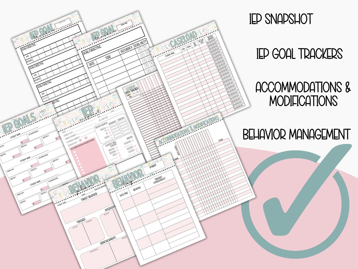 Editable Self Contained Special Education Planner, Terrazzo Teacher ...