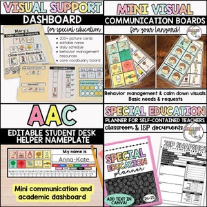 Special Education Classroom Resources Bundle, Visual Communication ...