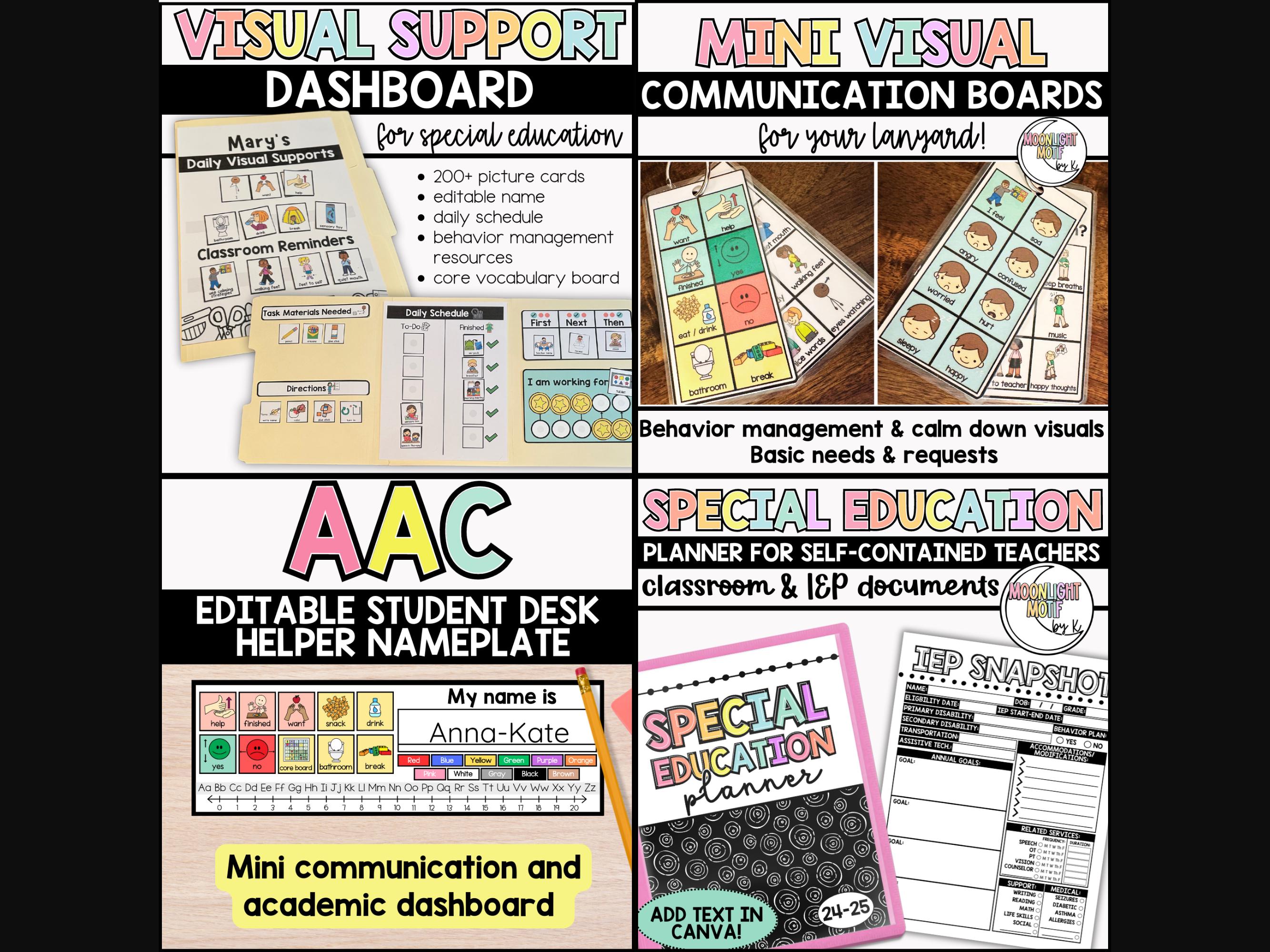 Special Education Classroom Resources Bundle, Visual Communication ...