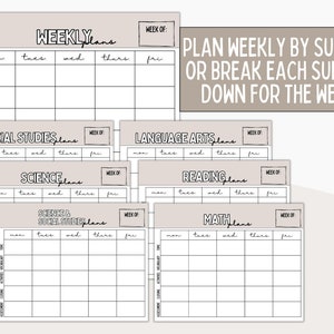 Printable Boho Teacher Planner, Teacher Lesson Planner Organizer, 2023 ...