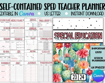 Editable Boho Special Education Caseload Templates IEP Goal - Etsy