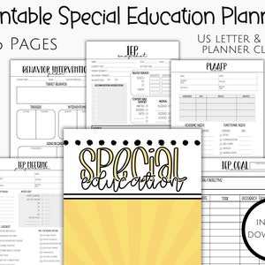 Printable Special Education Caseload Templates IEP Goal - Etsy