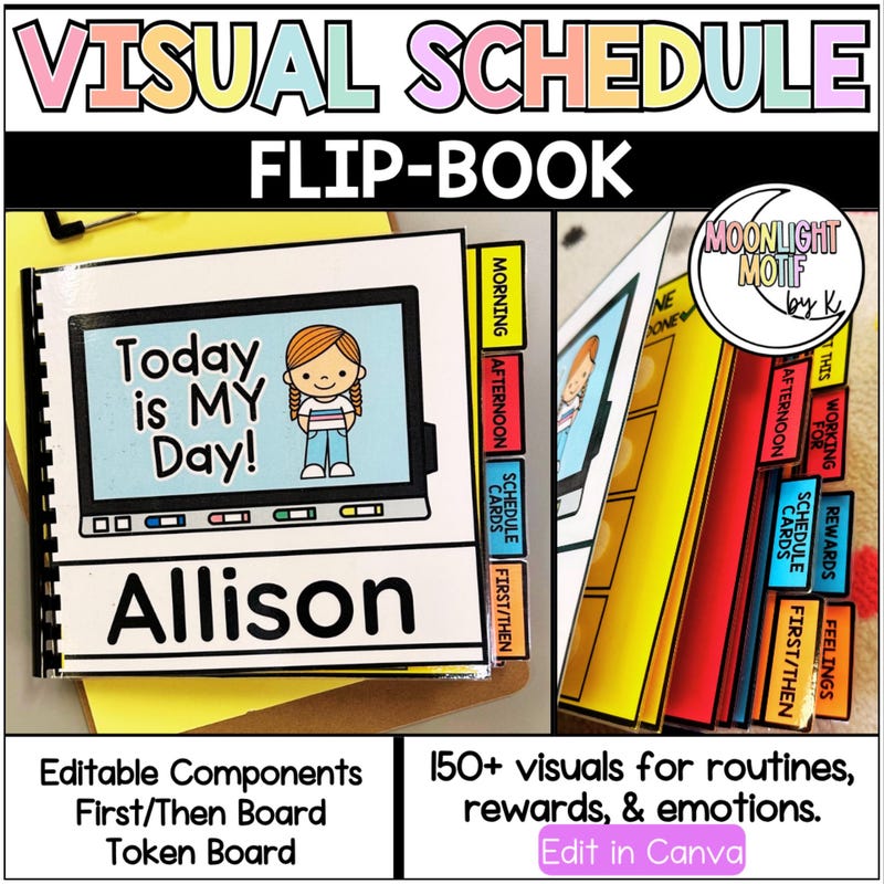 Adhd Visual Schedule - Etsy