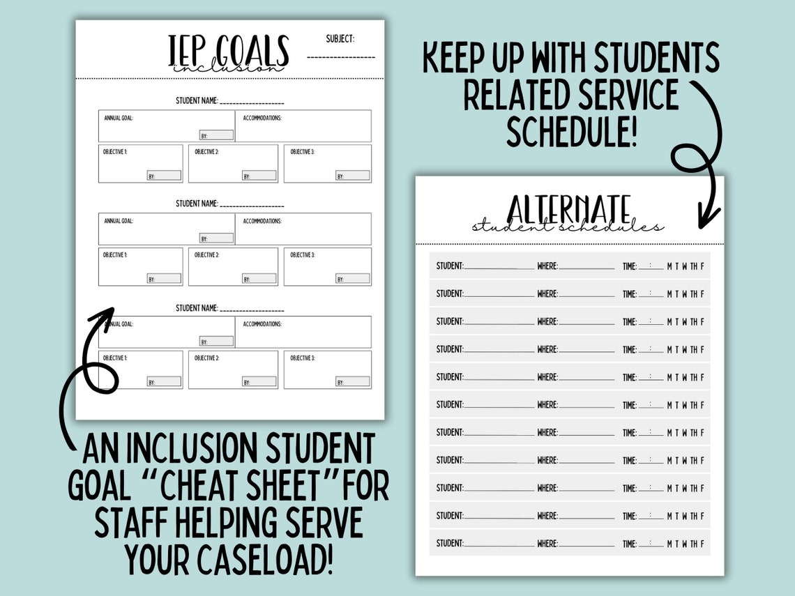 Editable IEP Meeting Planner Templates, Canva Templates, Printable ...