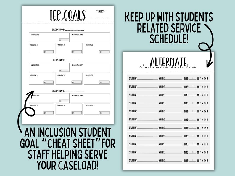 Editable IEP Meeting Planner Templates, Canva Templates, Printable ...