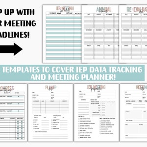 Editable Special Education Planner Binder, Boho Teacher Planner ...