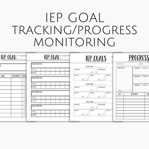 Printable Special Education Caseload Templates, IEP Goal Planning ...