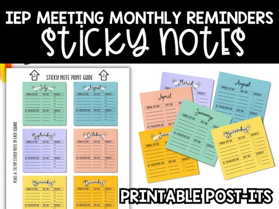 Reminder Notes Printable