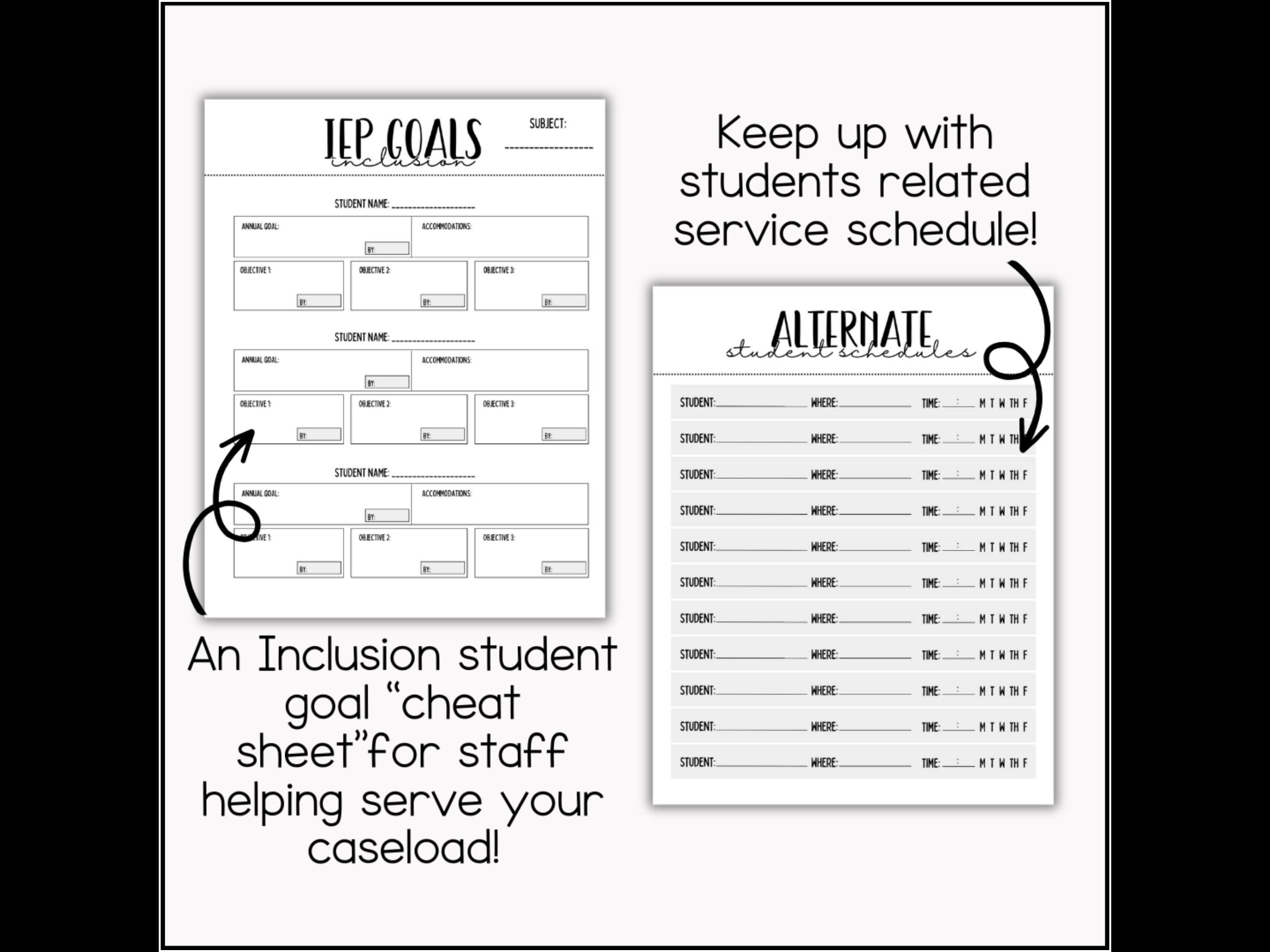 Editable IEP Meeting Planner Templates, Canva Templates, Printable ...