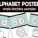 Printable Classroom Decor Retro Alphabet Posters Simple - Etsy