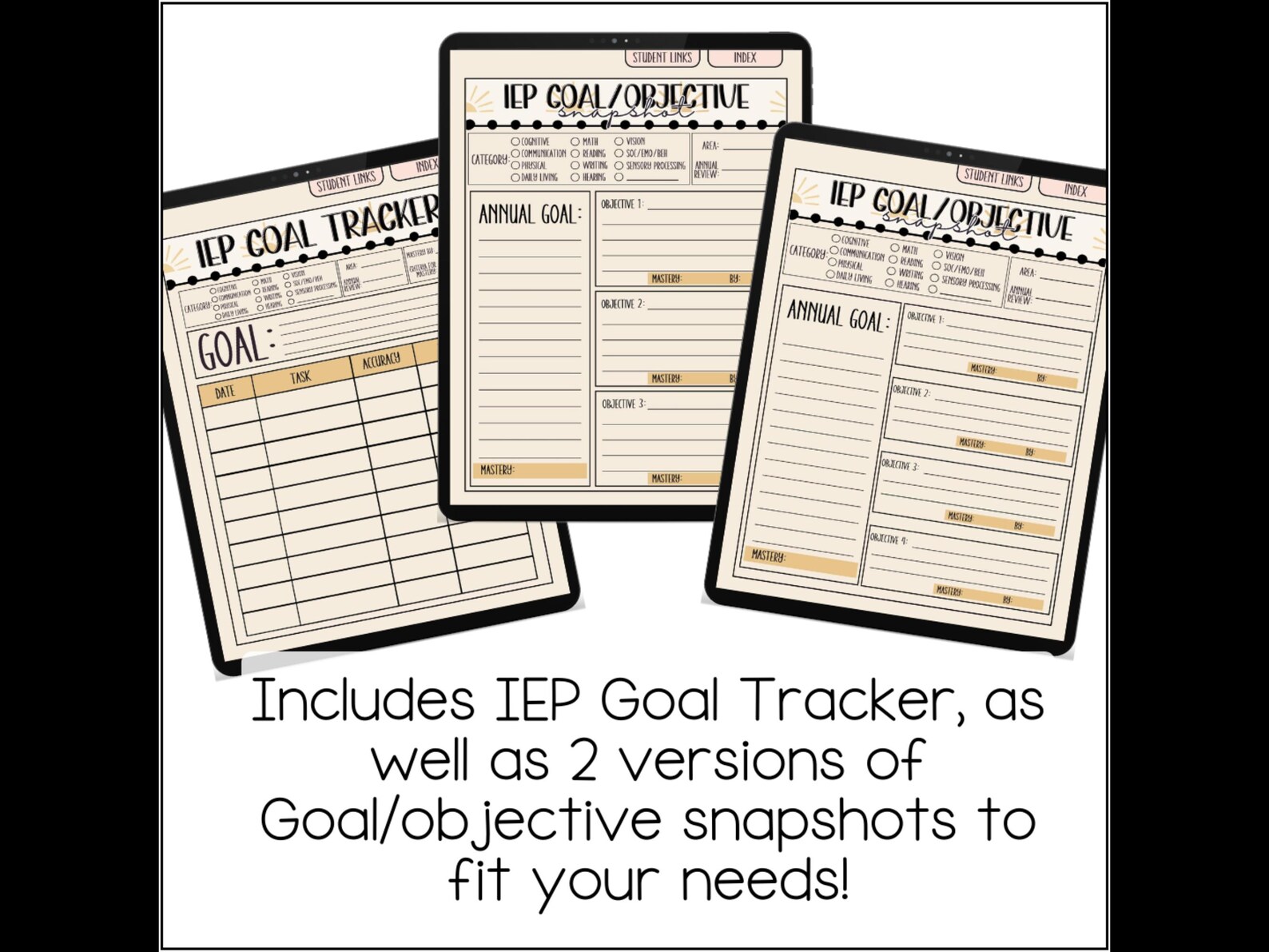 Digital IEP Goal Tracker, IEP Goal Planner, Iep Goal Tracker, Goodnotes ...