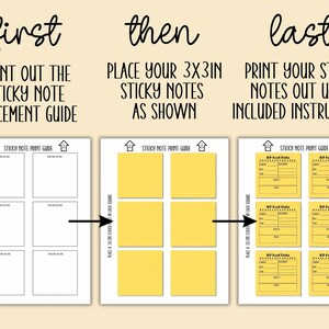Printable IEP Goal Sticky Note Templates, Progress Monitoring, IEP ...