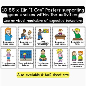 Good and Poor Choices Activities, Good Choices Adapted Books, Behavior ...