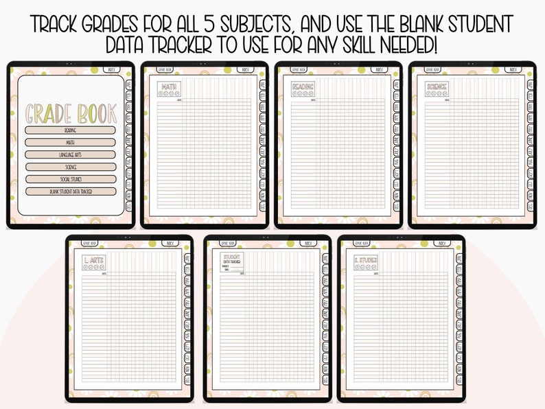 Digital SELF CONTAINED Rainbow Special Education Planner - Etsy