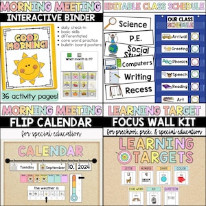 Special Education Classroom Resources Bundle, Visual Communication ...