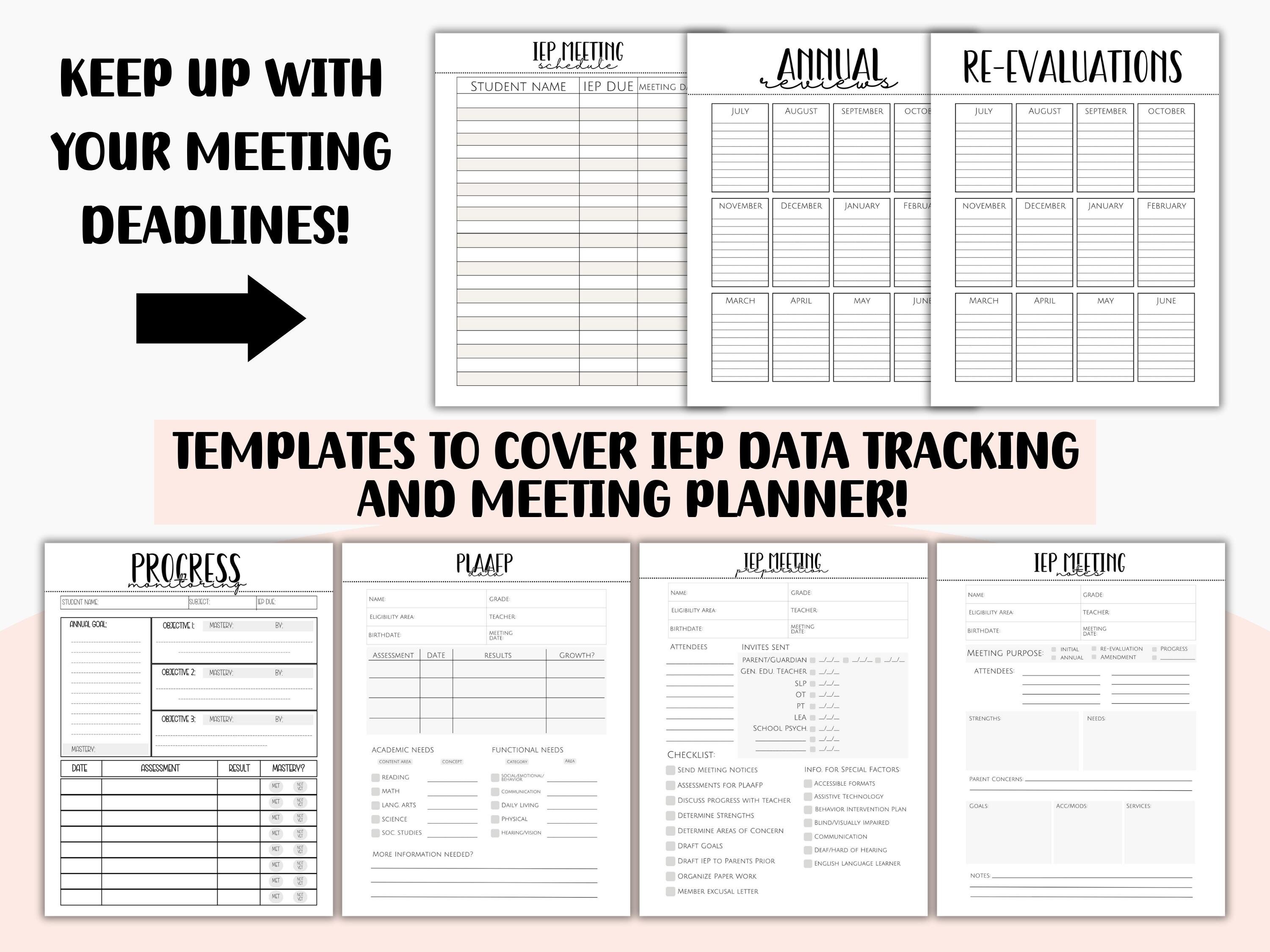 Editable Self Contained Special Education Planner, Printable SPED ...