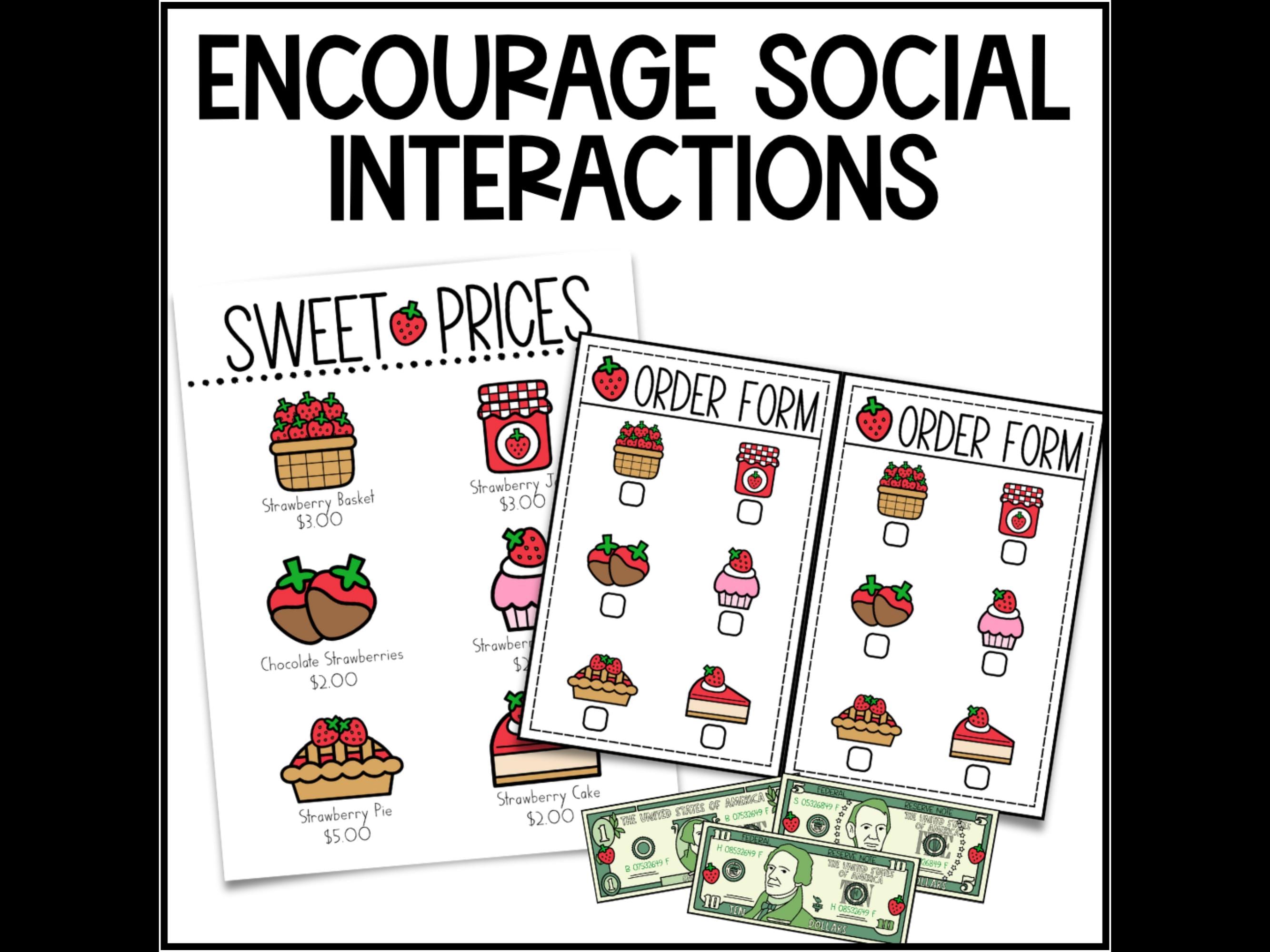 Strawberry Market Dramatic Play Stand, Strawberry Patch Pretend Play ...