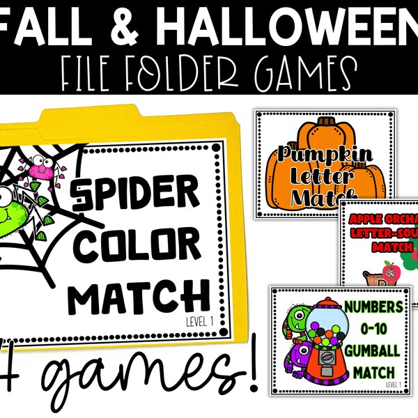 File Folder Games - Etsy