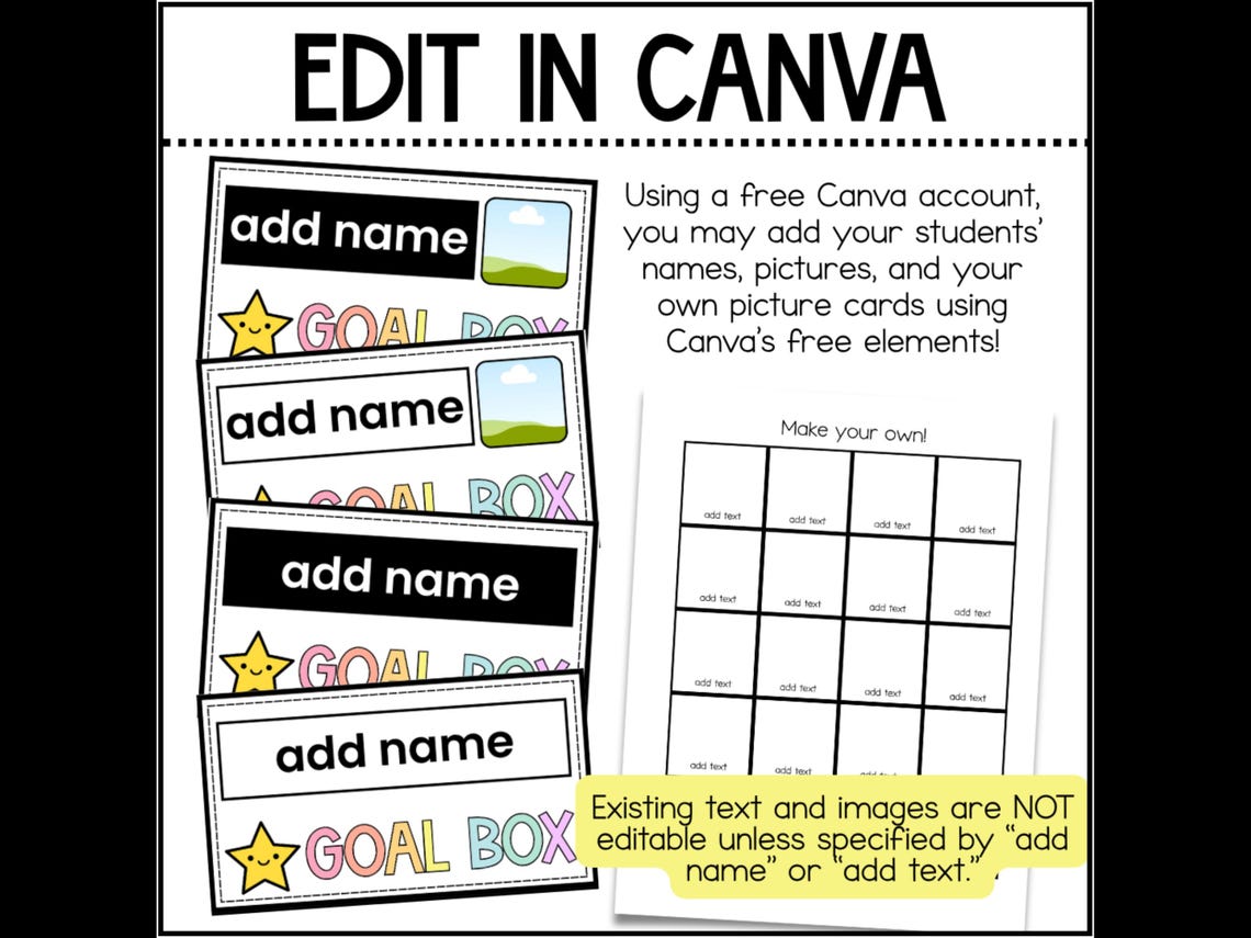 IEP Goal Task Box Labels & Visuals: Special Education (digital Download ...