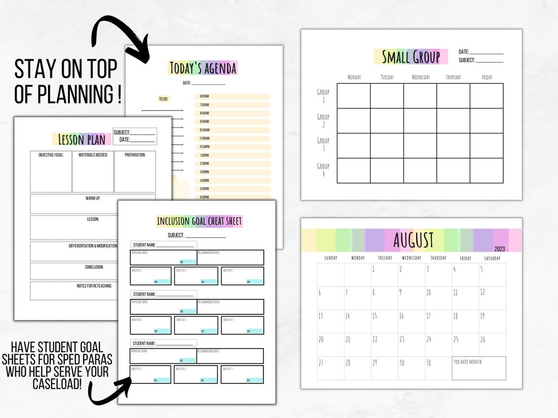 Editable Special Education Caseload Templates Canva - Etsy