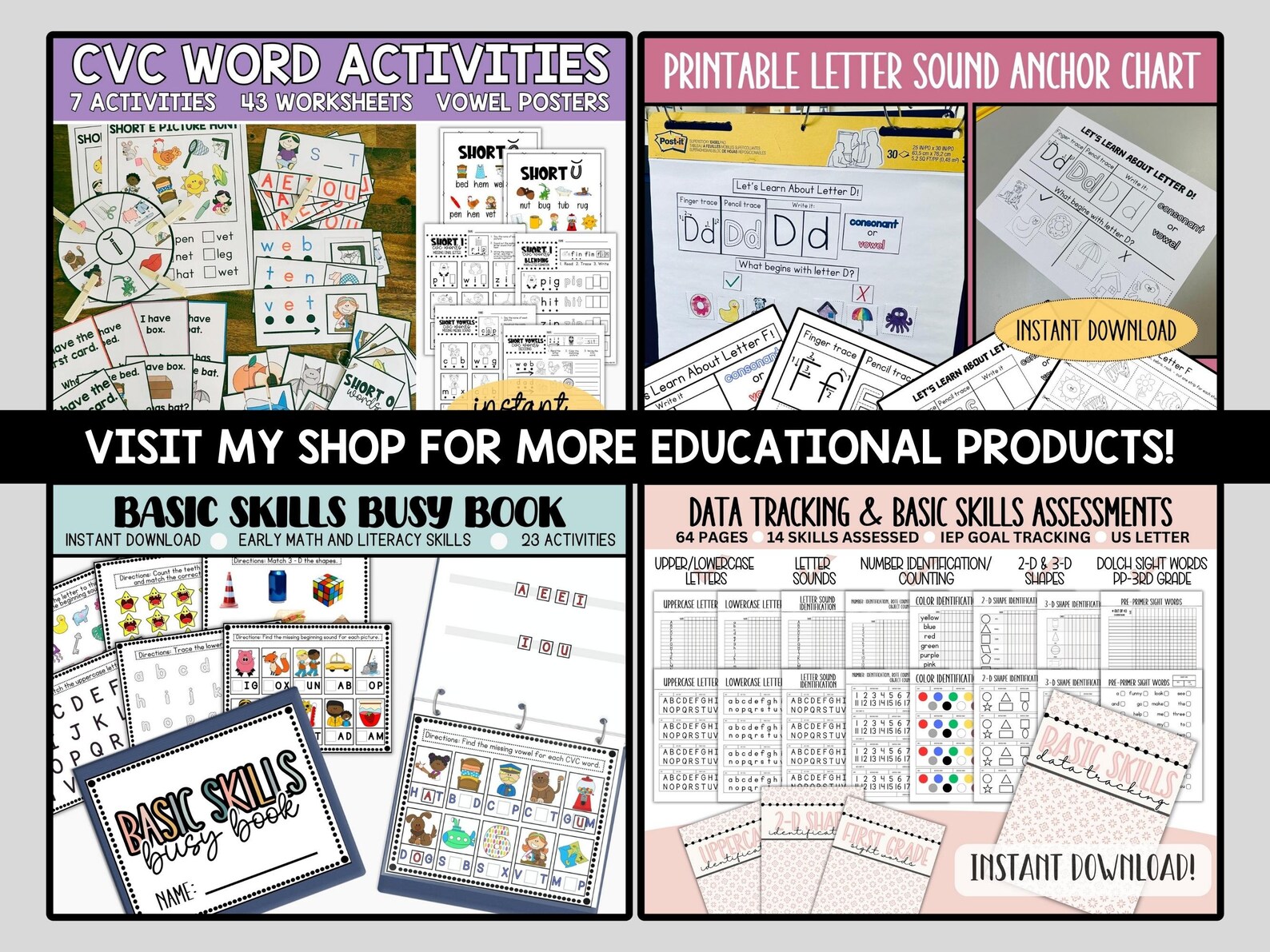 Alphabet Adapted Books, Adapted Books for Special Education, Phonics ...