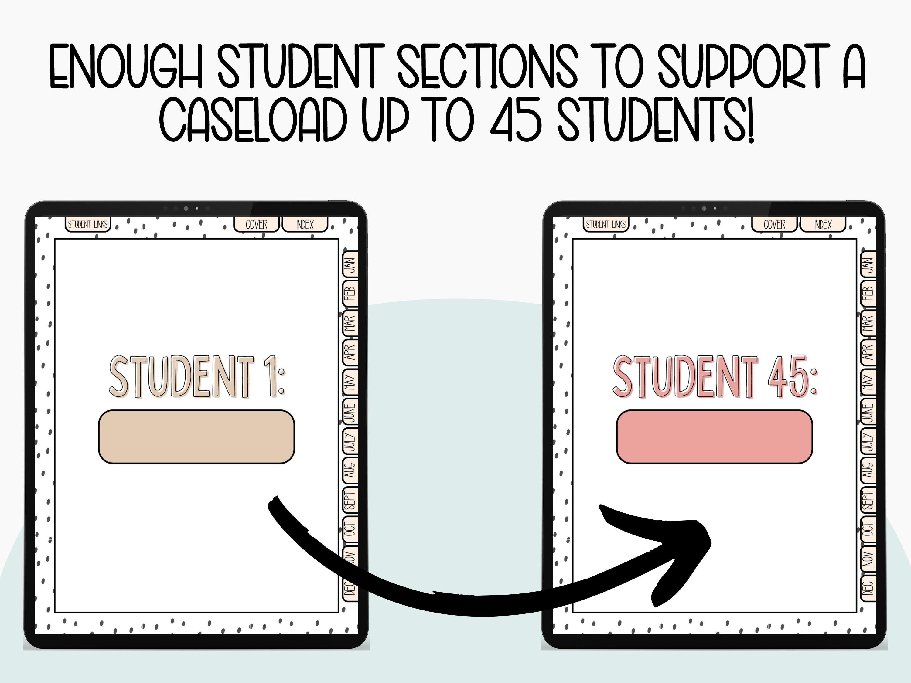 Digital Boho Special Education Planner, Large Caseload Management ...