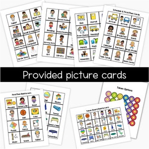 Editable Visual Flip Schedule, First Then Boards, Token Boards, SPED ...