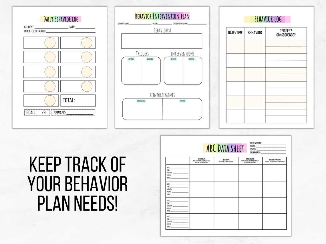 Editable Special Education Caseload Templates Canva - Etsy