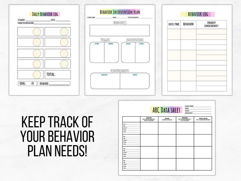 Editable Special Education Caseload Templates, Canva Templates ...