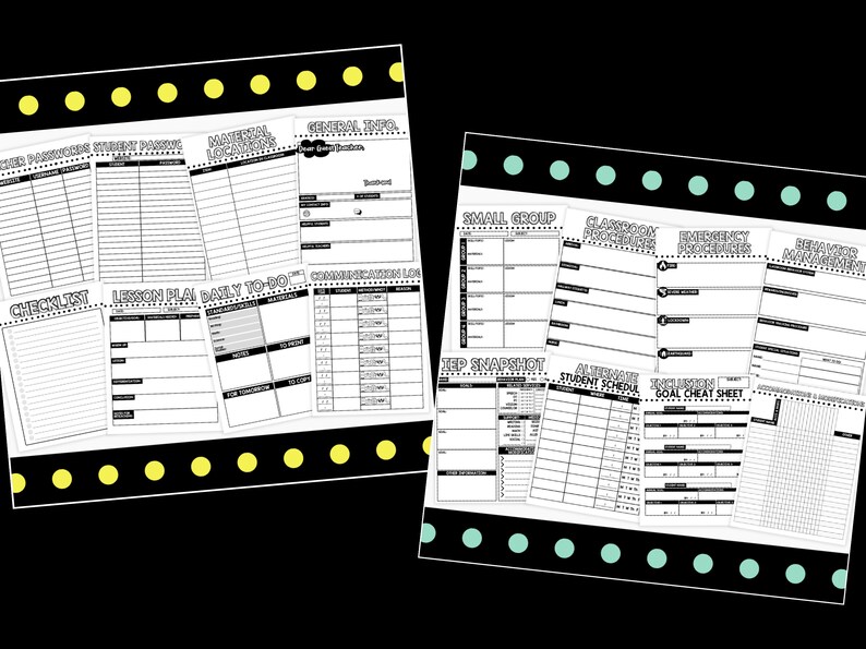 Editable Special Education and Sped Sub Binder Bundle, Classroom ...