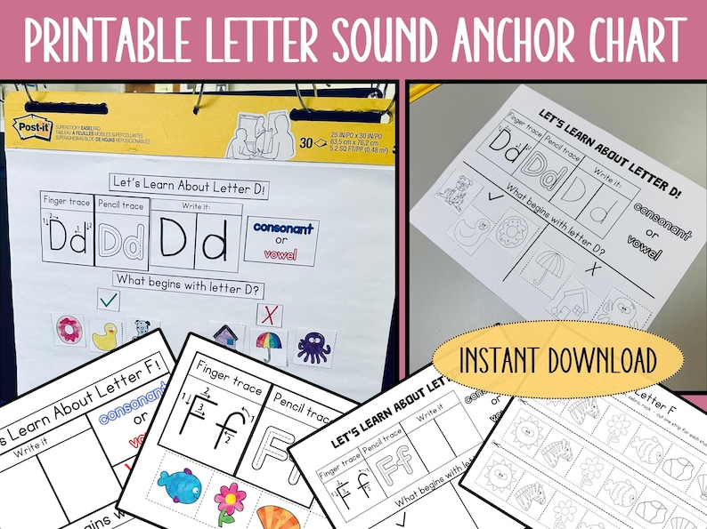 Letter Sound Anchor Chart Printable Phonics Guided Reading - Etsy Australia